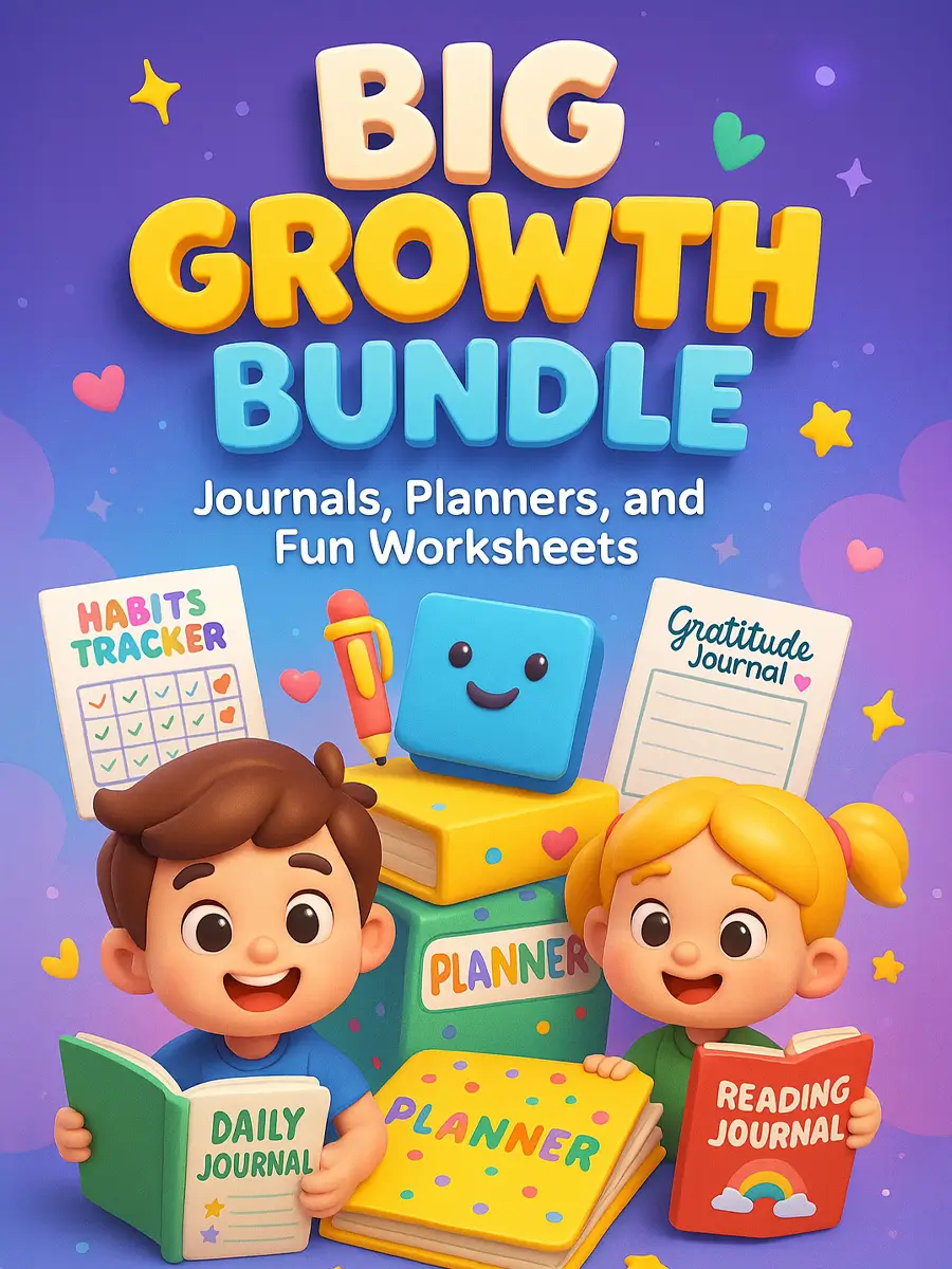 Kiddy Fun Shop - Big Growth Bundle for Kids – 1260 Pages of Journals ...